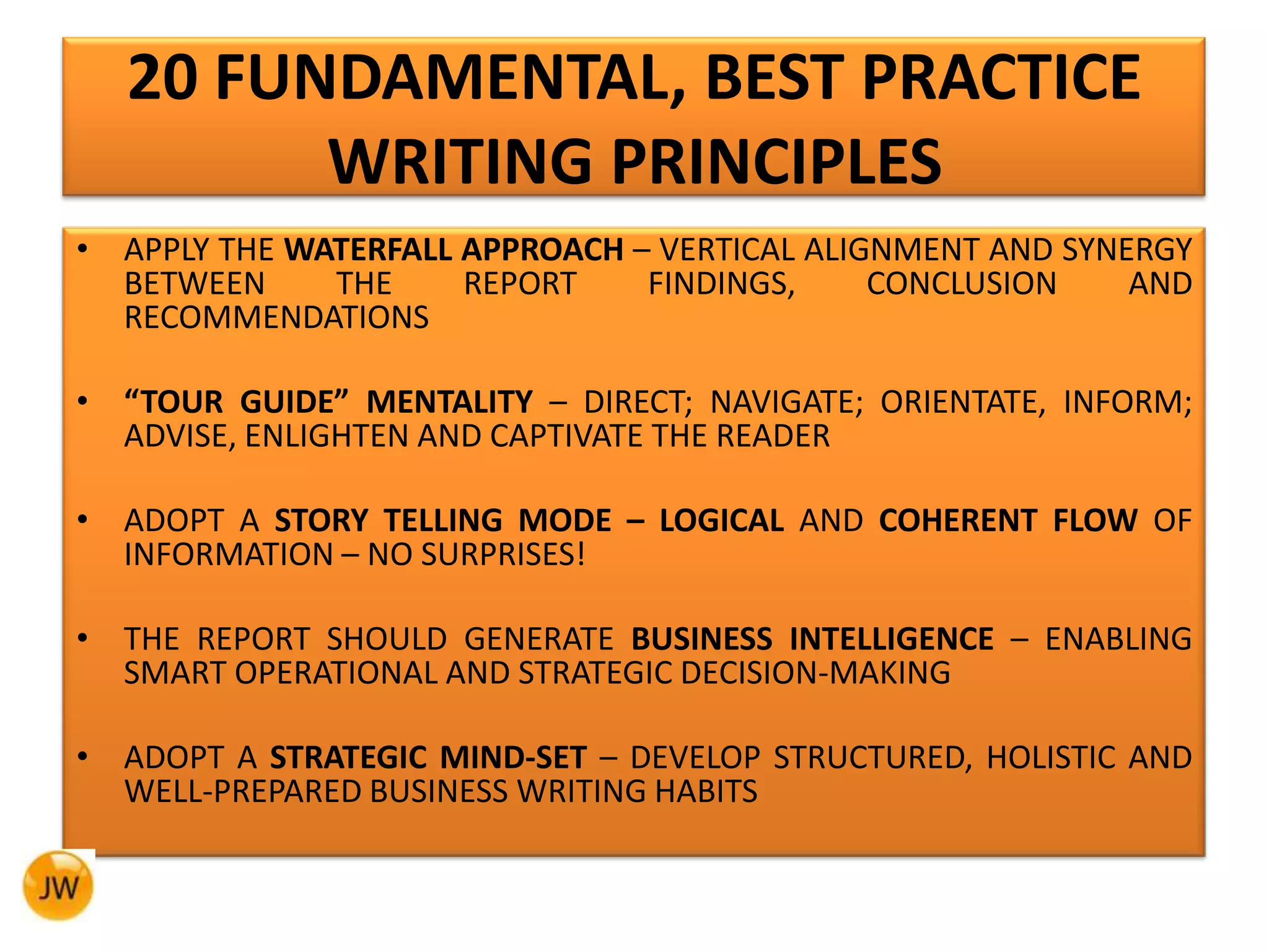 Technical report writing – best practice writing principles | PPTX