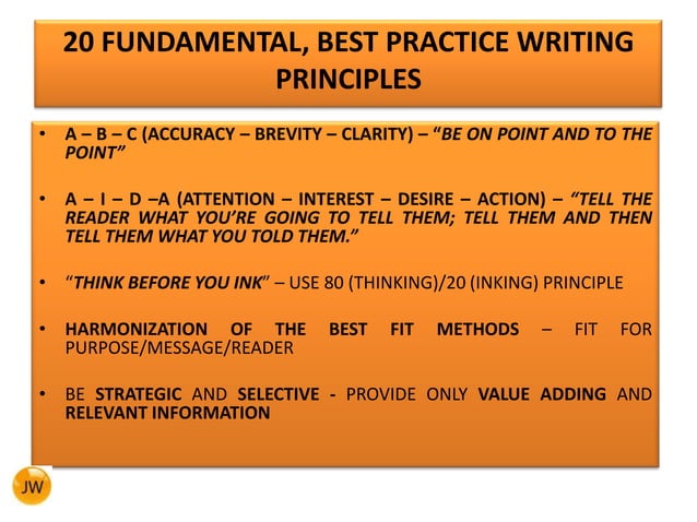 Technical report writing – best practice writing principles | PPTX