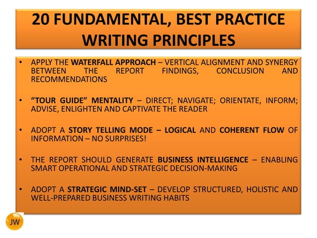 Technical report writing – best practice writing principles | PPT