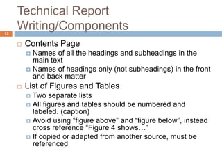 Technical Report Writing Presentation | PPTX