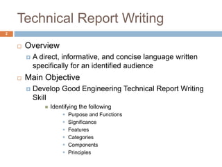 Technical Report Writing Presentation | PPTX