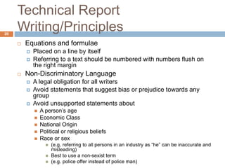 Technical Report Writing Presentation | PPTX