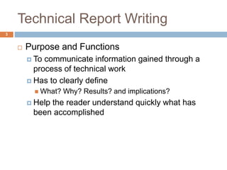 Technical Report Writing Presentation | PPTX