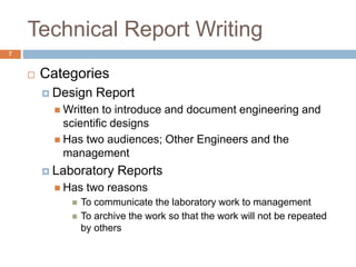 Technical Report Writing Presentation | PPTX