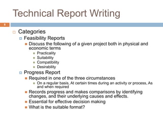Technical Report Writing Presentation | PPTX