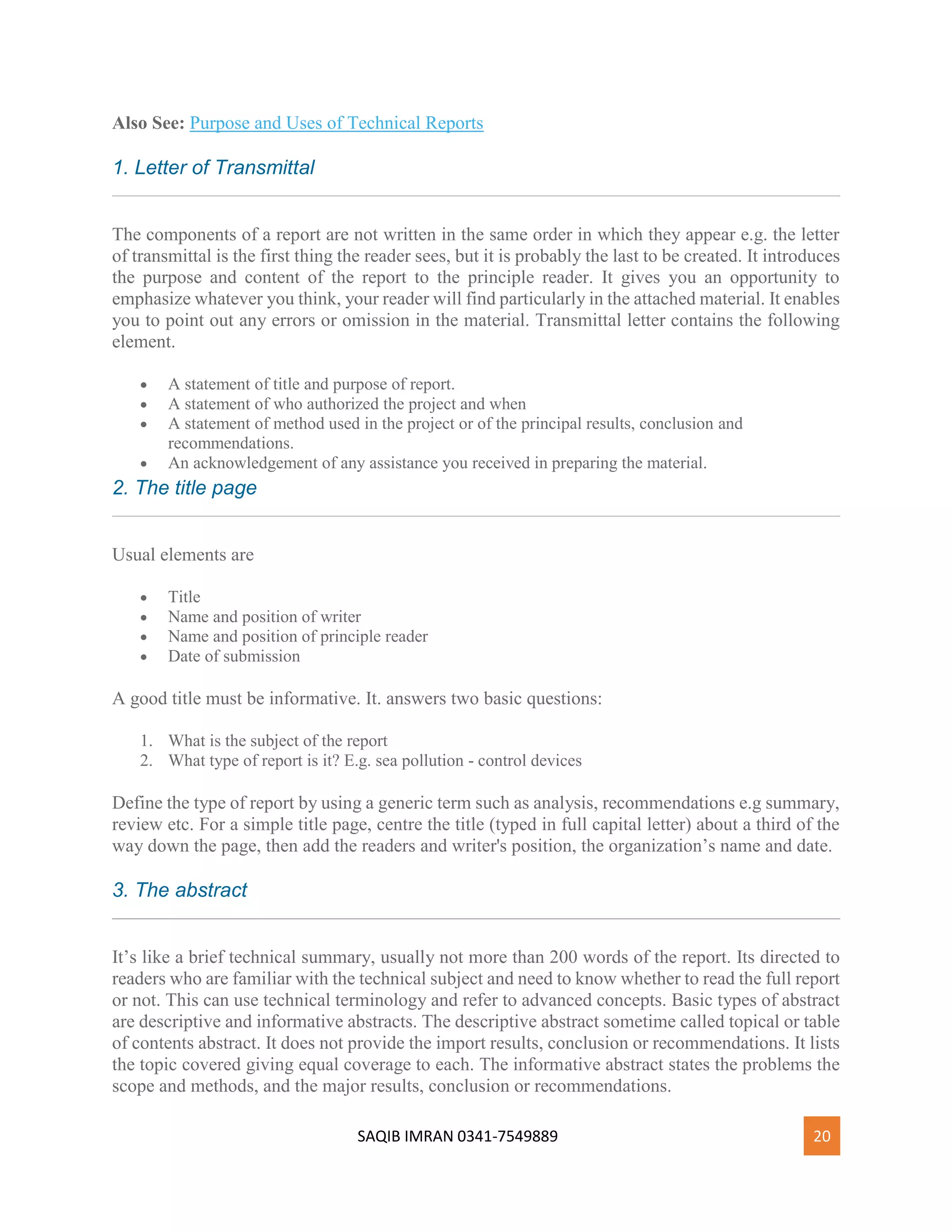 Technical report writing skills for civil engineers pdf | PDF