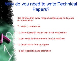 Technical research writing | PPT
