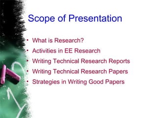 Technical research writing | PPT