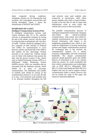 Technical Review on Different Applications, Challenges and Security in VANET | PDF