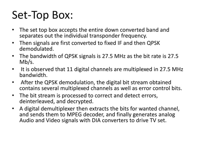 Direct to home(DTH) Technical seminar | PPTX