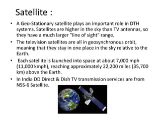Direct to home(DTH) Technical seminar | PPTX