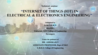 IOT in Electrical & Electronics Engineering | PPTX