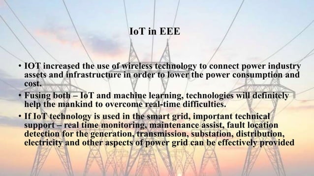 IOT in Electrical & Electronics Engineering | PPTX | Internet | Computing