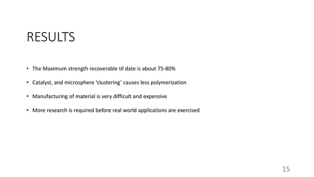 Self-Repairing Materials | PPTX | Chemistry | Science