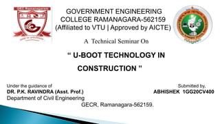 TECHNICAL SEMINAR.pptx | Civil Engineering Industry | Industries