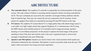 An IOT based Smart Home with virtual assistant | PPT