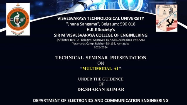 technical seminar.pptx on multi model of AI | PPTX | Technology ...