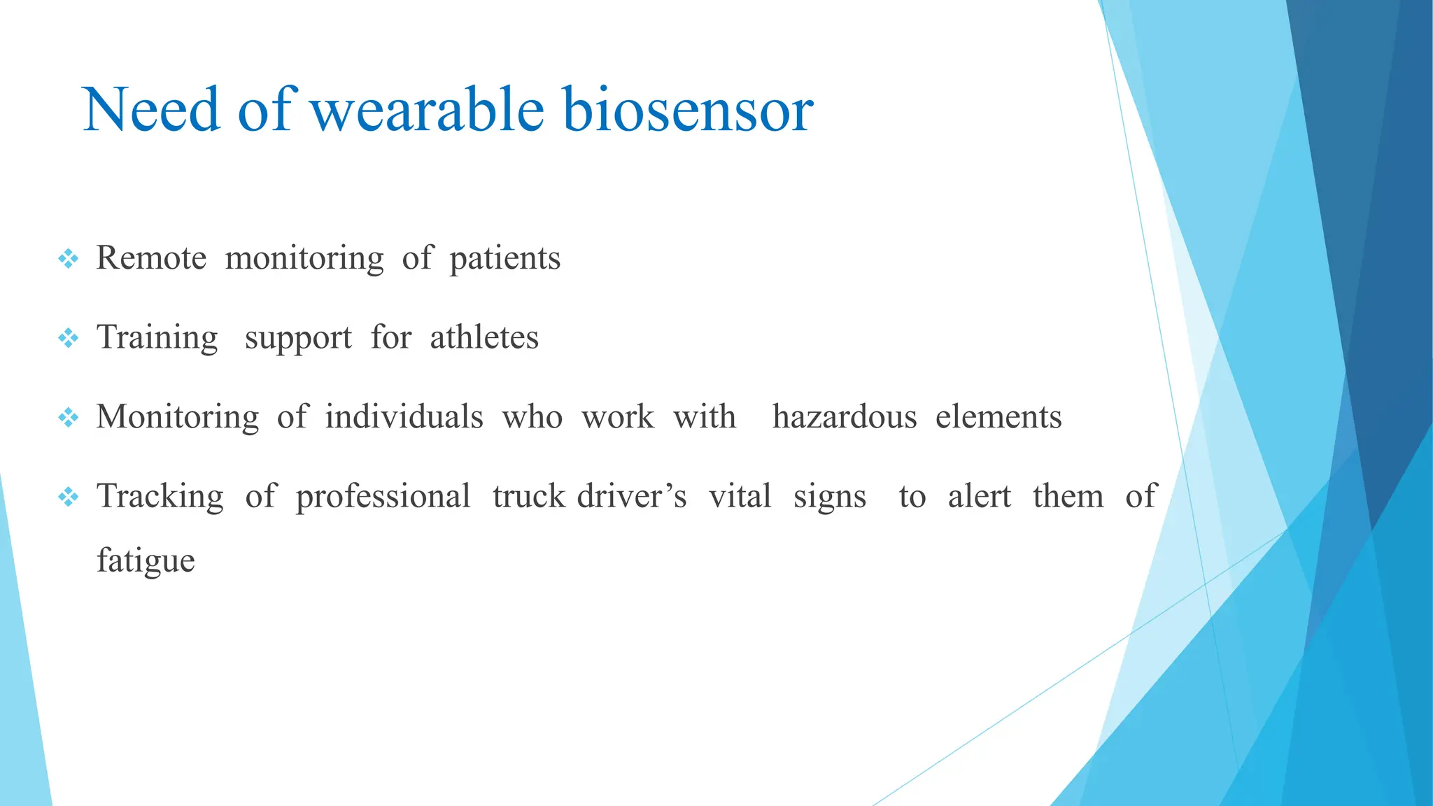 Technical seminar.pptx is based on the Wearable BIO Sensors | PPTX