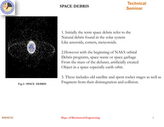 technical seminar on space debirs ppt... | PPT