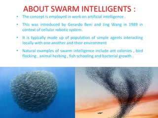 SWARM INTELLIGENCE | PPTX
