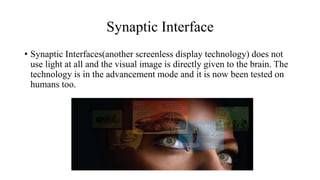 Screenless Display PPT Presentation | PPTX | Computing | Technology & Computing