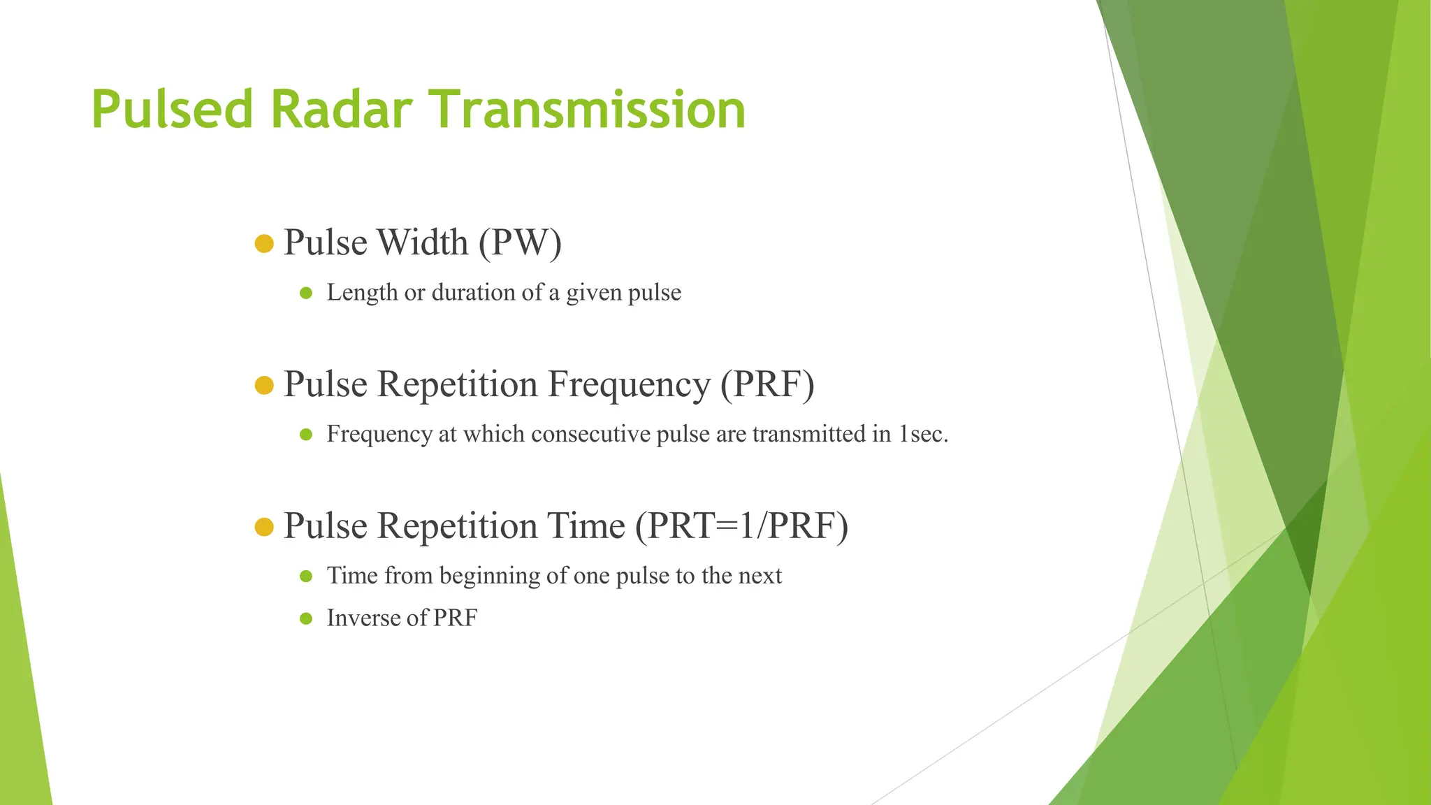 radar communication seminar powerpoint presentation | PPTX