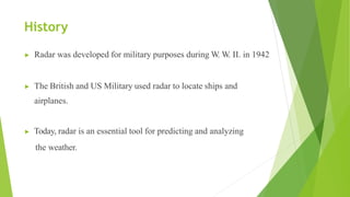 radar communication seminar powerpoint presentation | PPTX