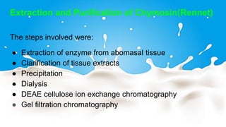 Enzymes used in Dairy Industry | PPTX