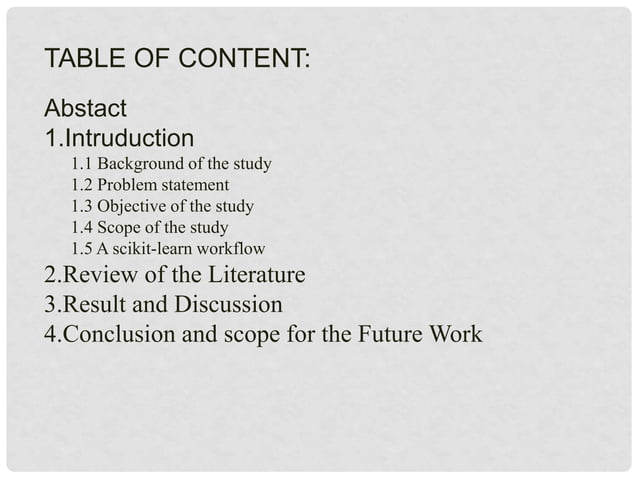 VTU technical seminar 8Th Sem on Scikit-learn | PPT | Computer Software and Applications | Computing