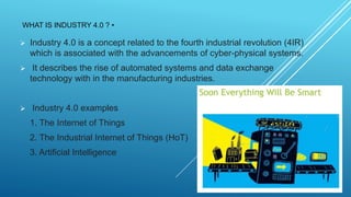 Technical seminar on Industrial technology 4.0 | PPTX