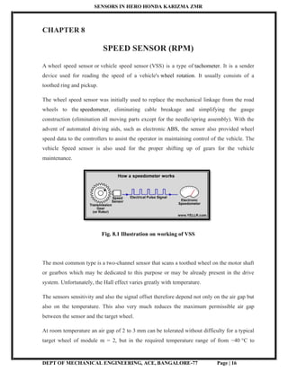 SENSORS USED IN KARIZMA ZMR | PDF