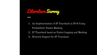 Single-packet hybrid IP traceback for IPv4 and IPv6 networks. | PPT