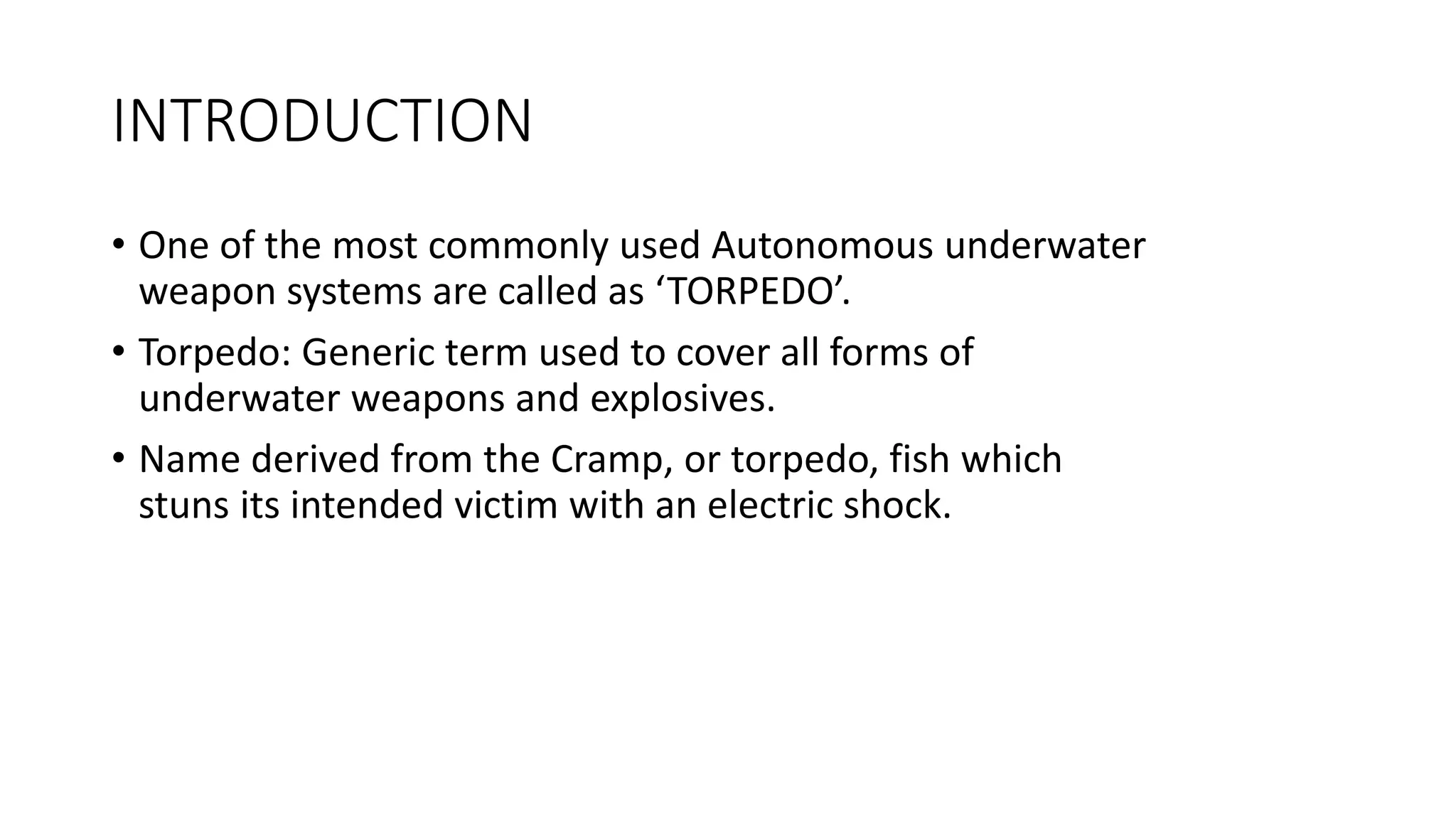 Technical seminar on autonomous underwater weapon systems | PPTX | Arms ...