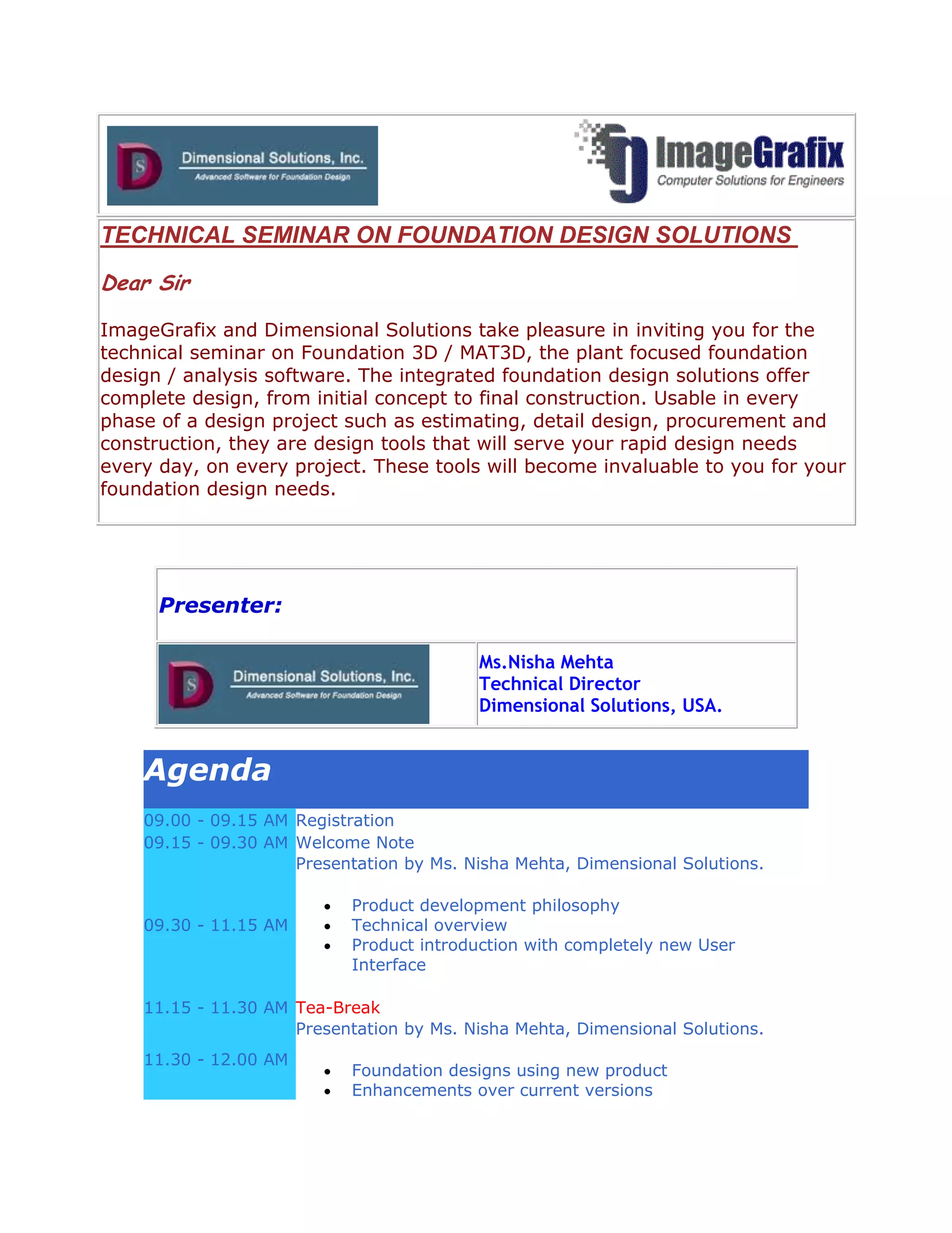 Technical seminar on foundation design solutions | PDF