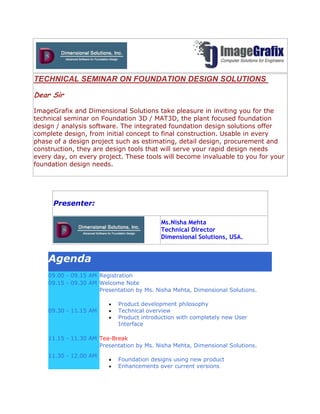 Technical seminar on foundation design solutions | PDF