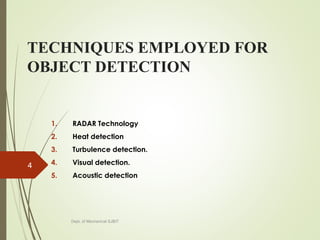 Technical seminar on STEALTH TECHNOLOGY IN AIRCRAFT | PPT