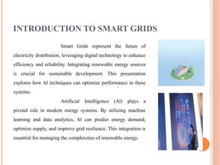 Technical seminar ppt ai techniques in smart grid | PPTX
