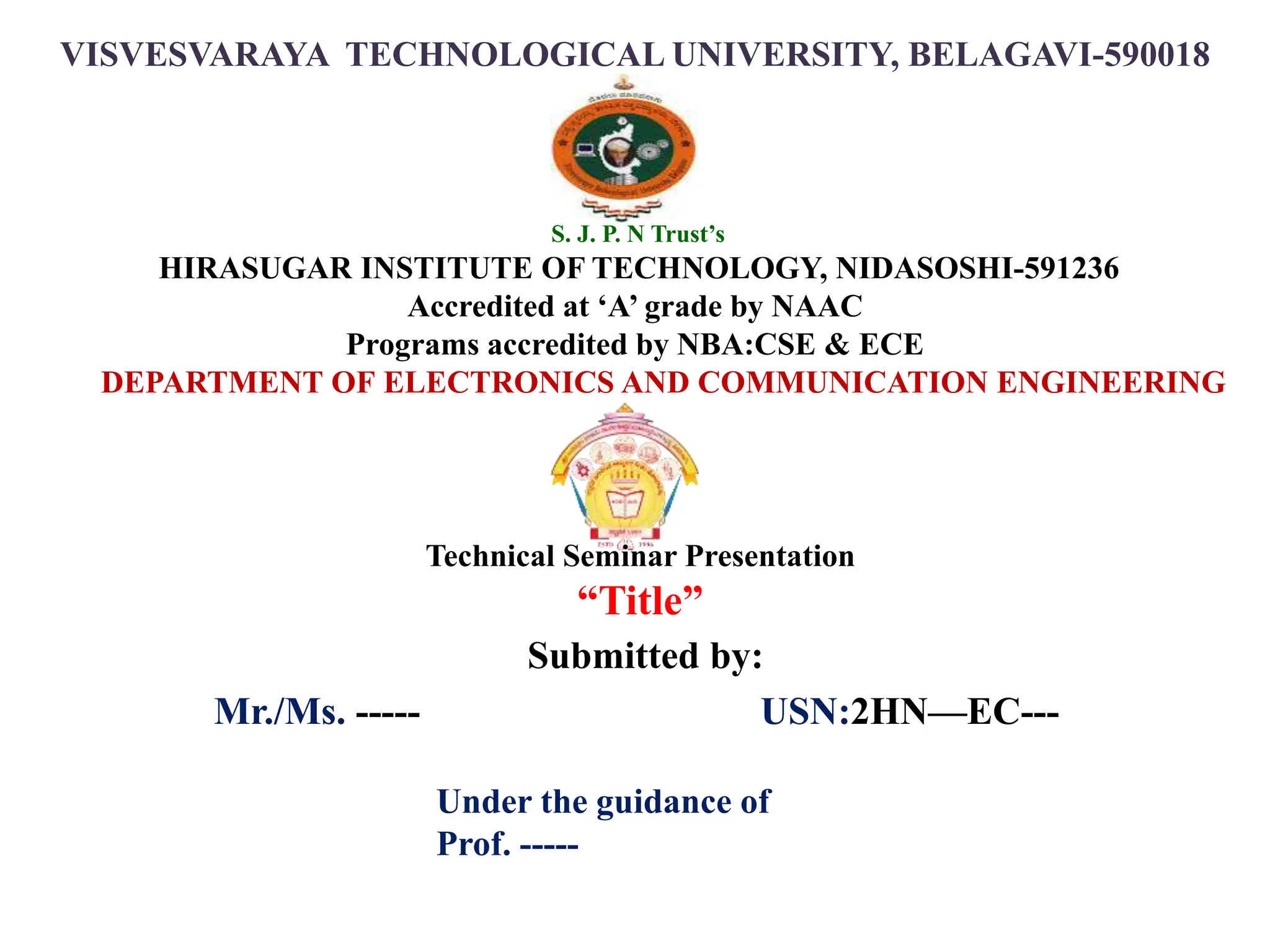 Technical seminar format ppt pdf in seminar | PPTX
