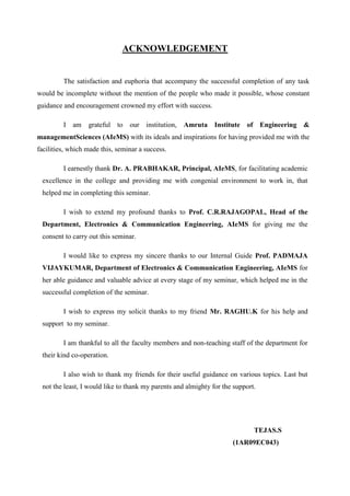 Technical seminar report | PDF