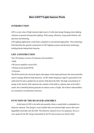 seminar report on Li-Fi Technology | DOCX