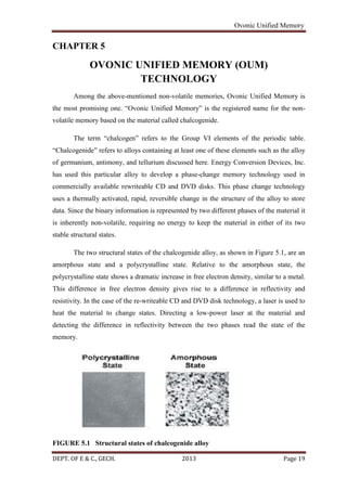 PHASE CHANGE MEMORY | PDF