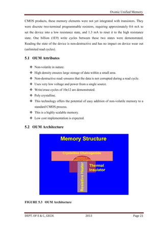 PHASE CHANGE MEMORY | PDF