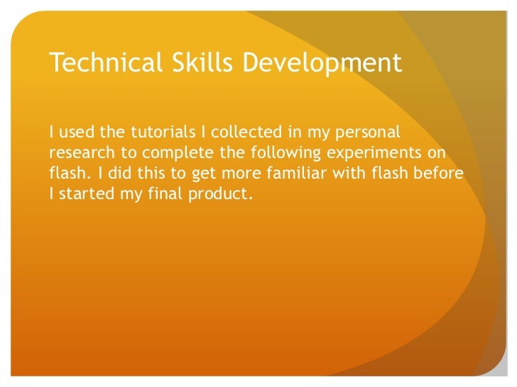 Technical Skills Development