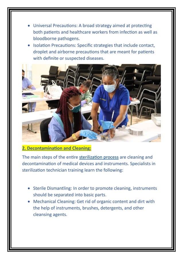 Technical Skills Taught In Sterile Processing Technician Programs | PDF