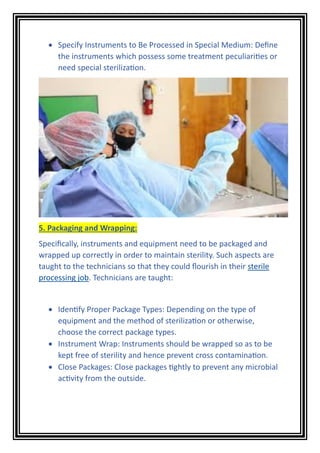 Technical Skills Taught In Sterile Processing Technician Programs | PDF