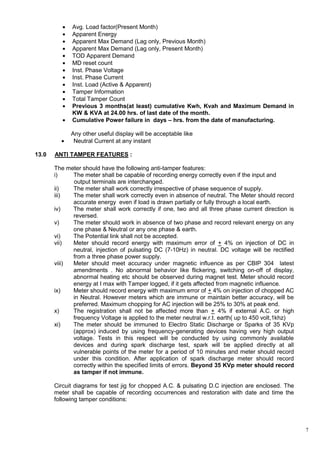 Technical specification for 3.ph 4 wire stw 12 02-11 | PDF