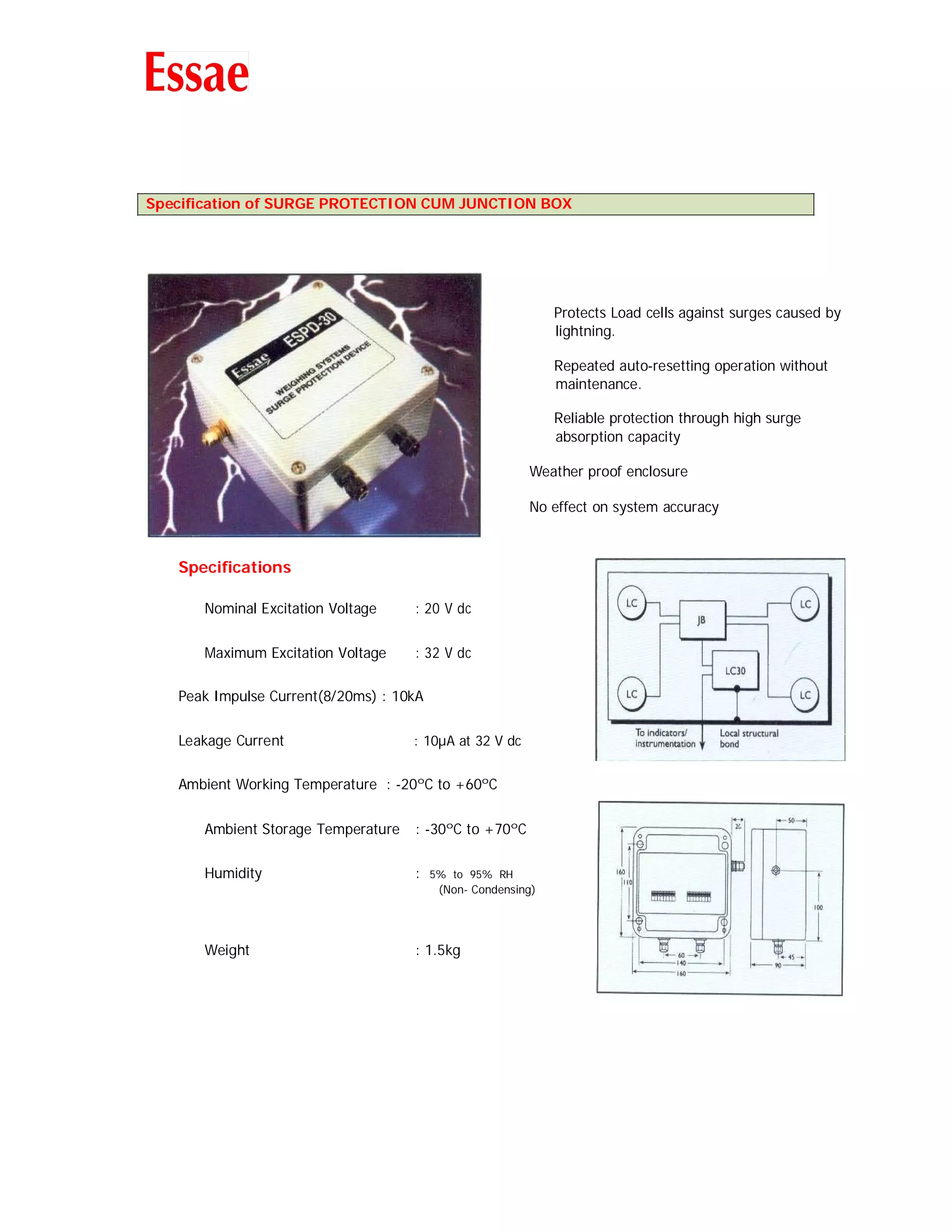 Technical specification of essae weighbridge | PDF