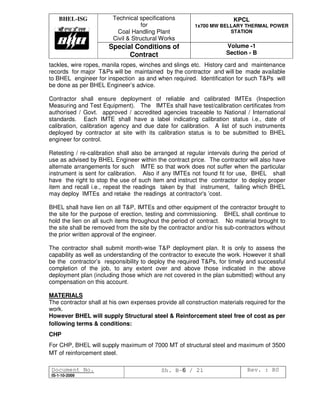 Technical specifications package a vol 1 | PDF