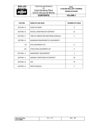 Technical specifications package a vol 1 | PDF