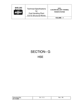 Technical specifications package a vol 1 | PDF